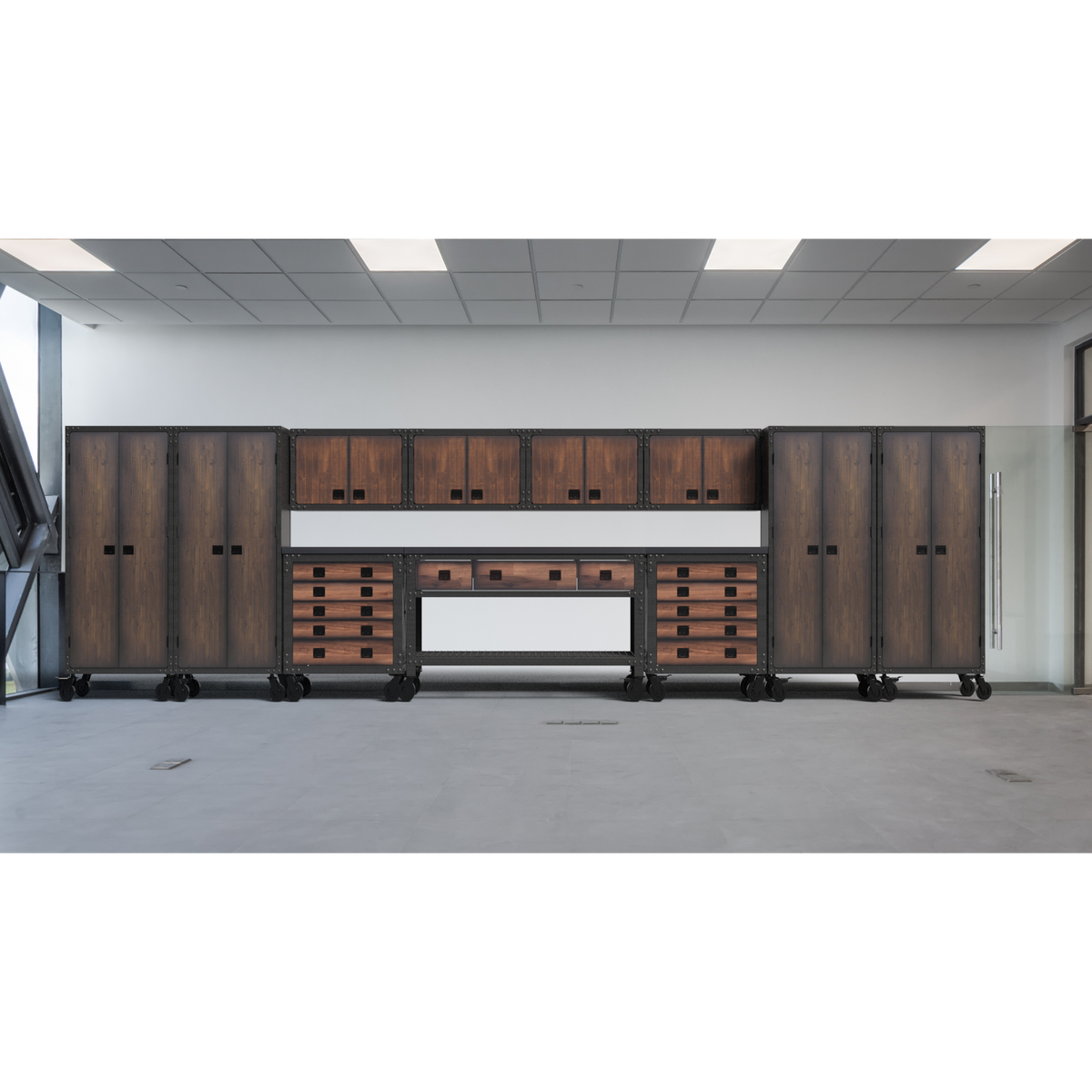 Duramax 11-Piece Garage Storage Combo Set with Workbench, Tool Chests ...
